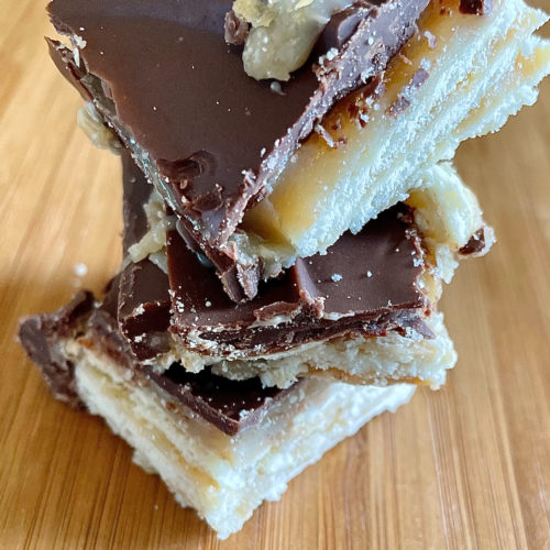 Not Your Mom’s Layered Toffee Bars - Candidly Kendra
